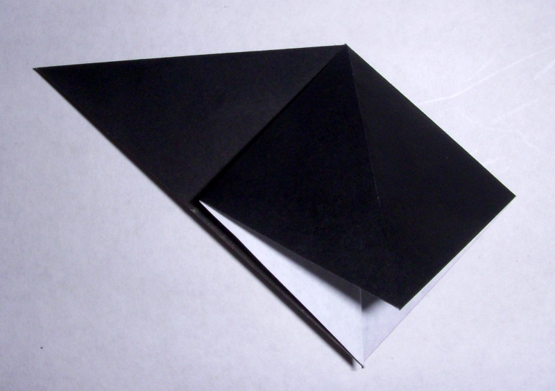 Origami: How to fold an origami bird base?