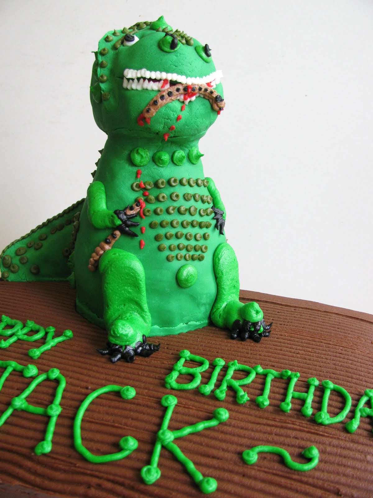 MAN BAKES CAKE: I Can't Believe I Agreed To Make A T-Rex Cake!