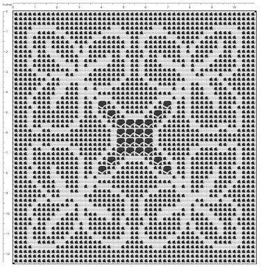 Oak Hill Studio: Free Filet Crochet - Geometric 3 Leaved Pattern