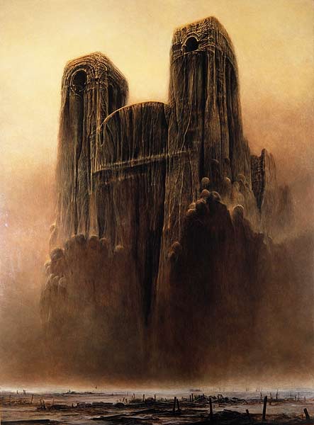 Zdzislaw Beksinski Gallery: Zdzislaw Beksinski paintings from 1985