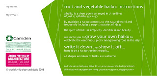 Continuous Picnic: FRUIT + VEGETABLE HAIKU