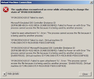 Hyper-V Virtual Machine Error – The Process cannot access the file ...