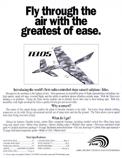 Jarel Design: Telos Canard, radio controlled aircraft