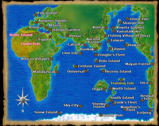 Heart Knights: Mapa de navegacion del Wonderland