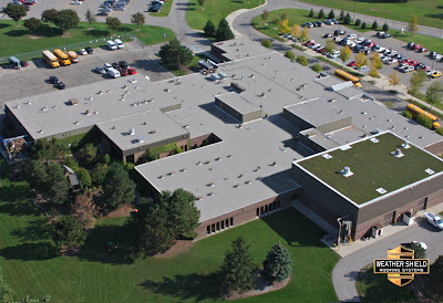 Captivating Aerial Photo: Kent ISD "Green Roof"