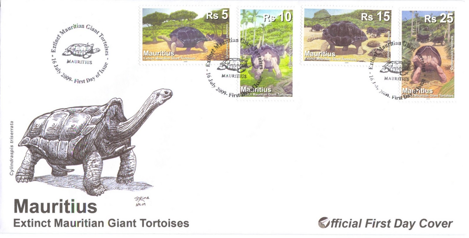 Mauritian Philatelic Blog: Extinct Mauritian Giant Tortoises