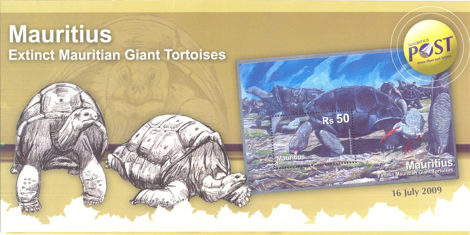 Mauritian Philatelic Blog: Extinct Mauritian Giant Tortoises