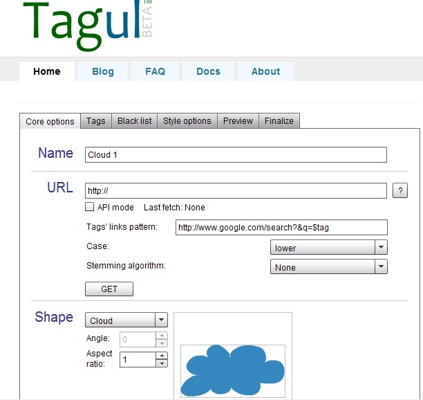 Living Online: Make Tag Clouds With Tagul