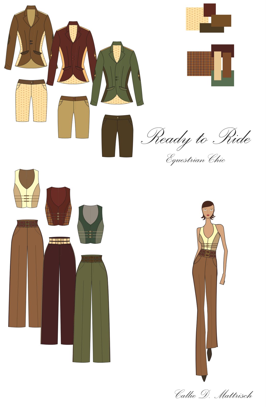 Evolving Artist: Illustrator, Photoshop, InDesign Apparel Board