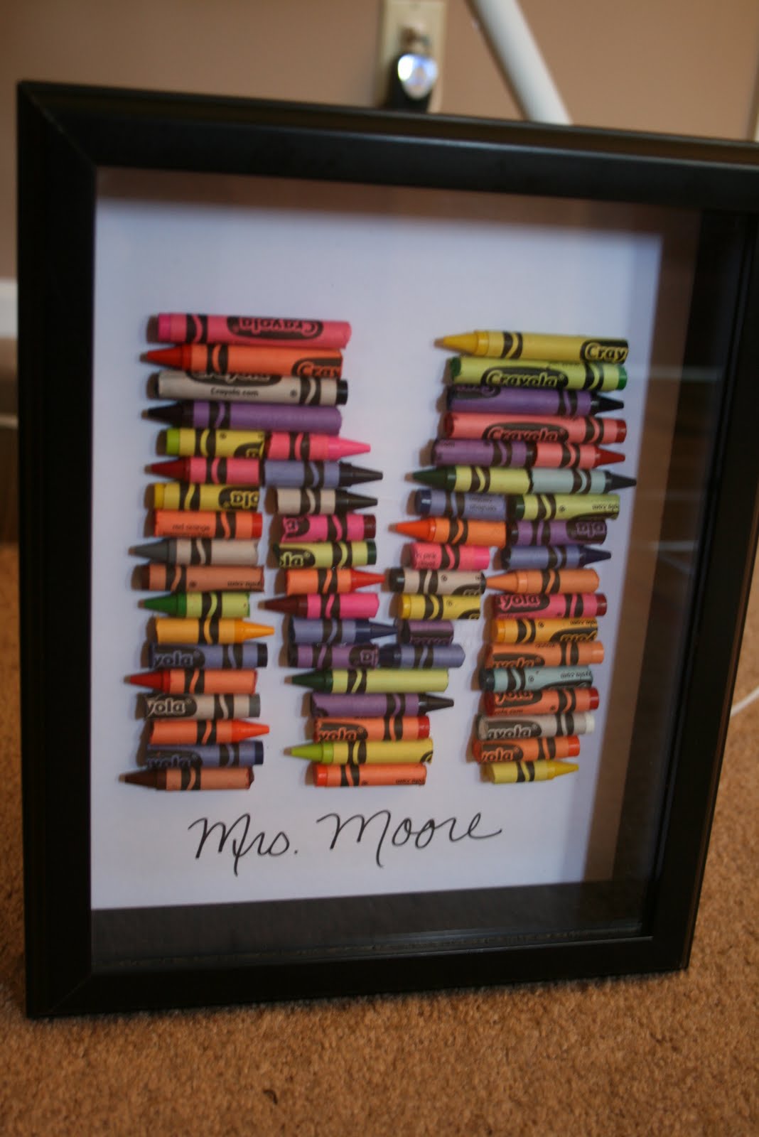 Well, how nice!: Crayon Monogram