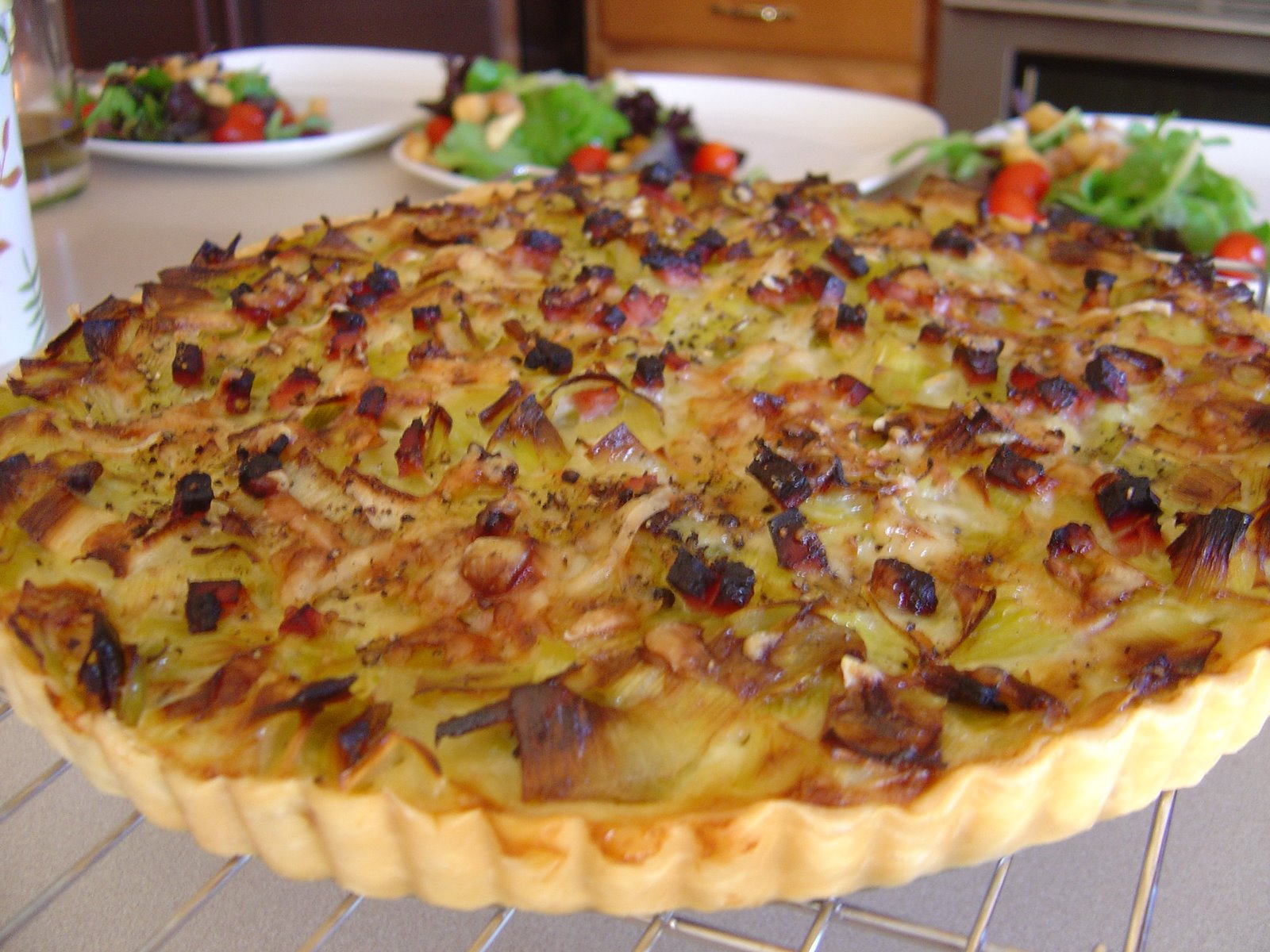 Flamiche Aux Poireaux (Leek Tart) | Blissfully Delicious