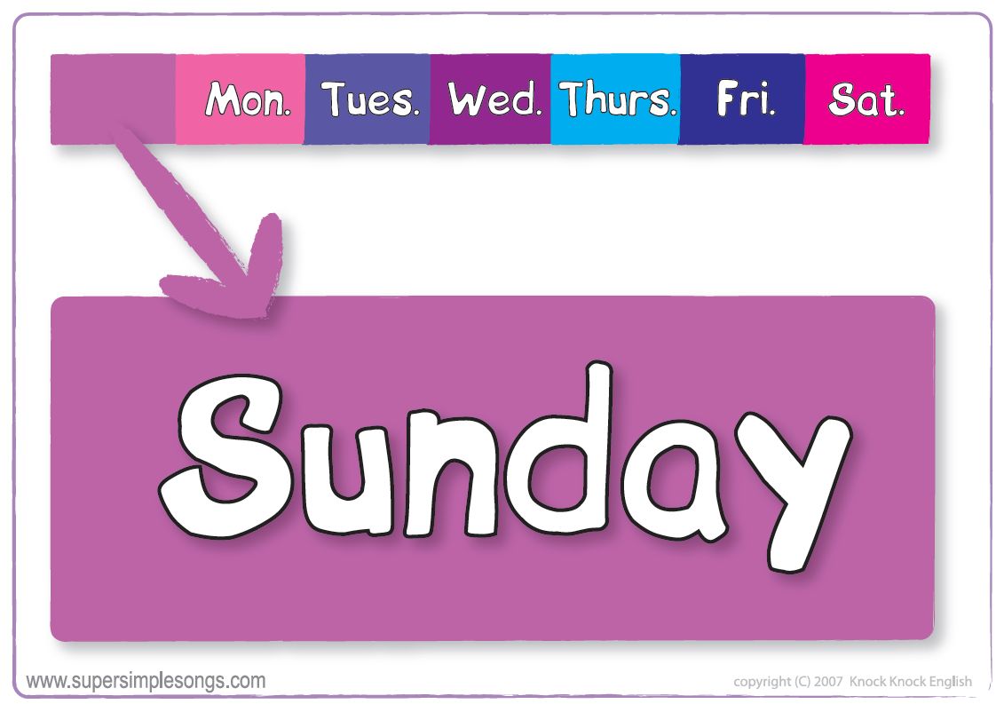 Bienvenido a tu primer blog para aprender inglés: 6ª LECCIÓN: DAYS OF ...