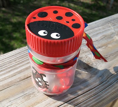 Recycled Ladybug Jar - Crafts by Amanda
