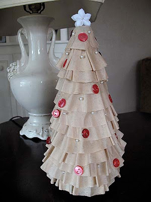 Coffee Filter Christmas Tree - Crafts by Amanda