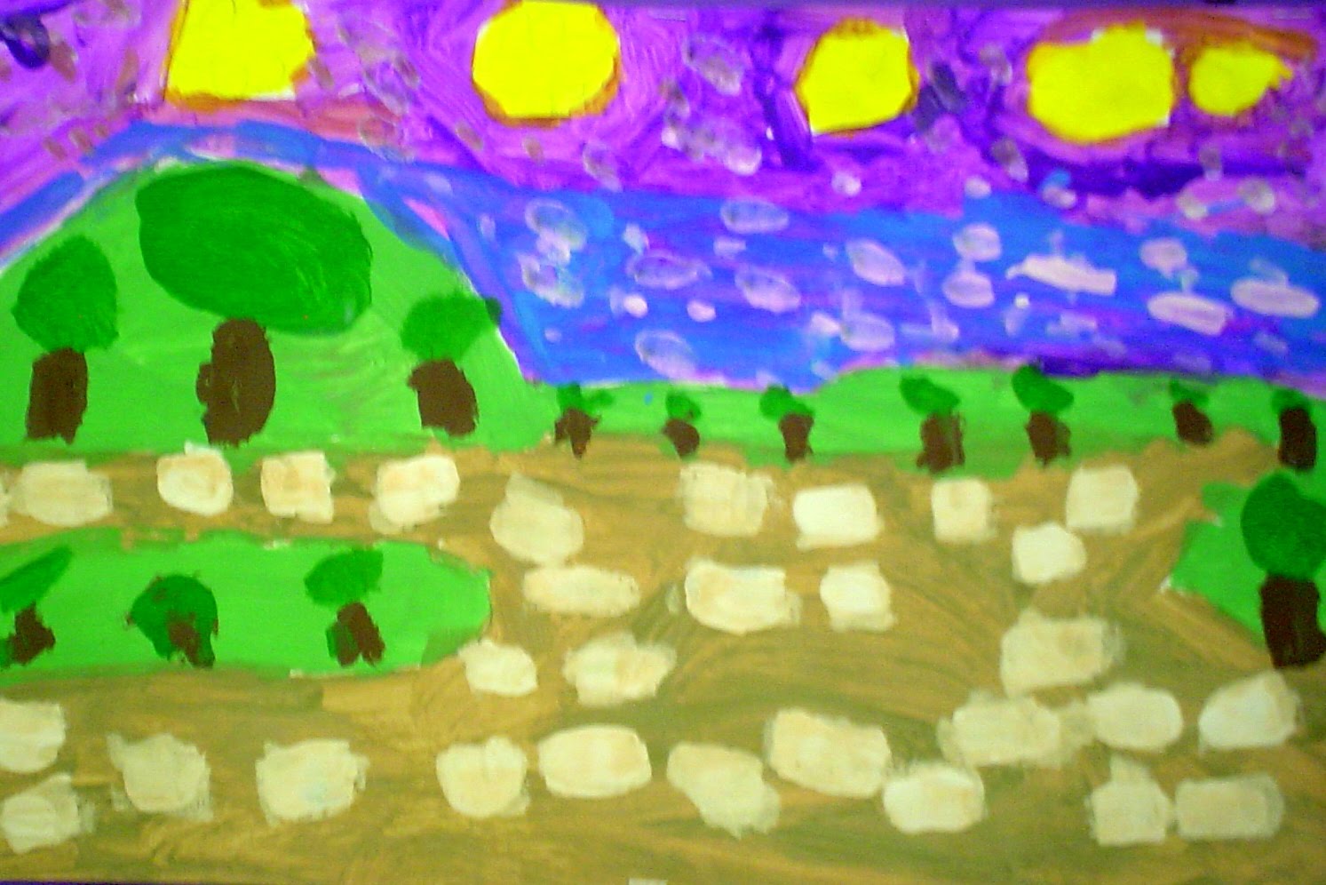Lessons from the Art Room: 3rd Grade Landscapes