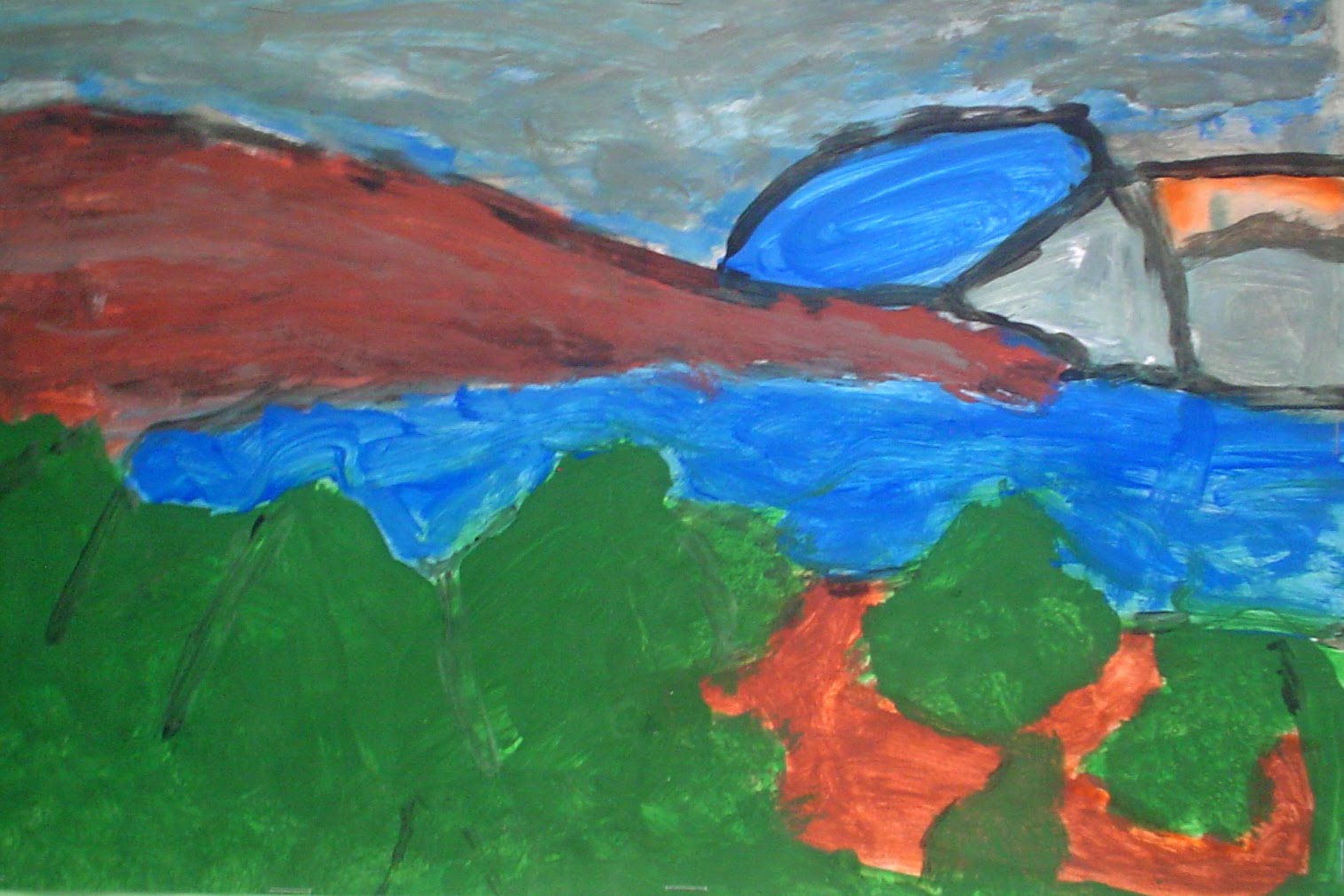 Lessons from the Art Room: 3rd Grade Landscapes