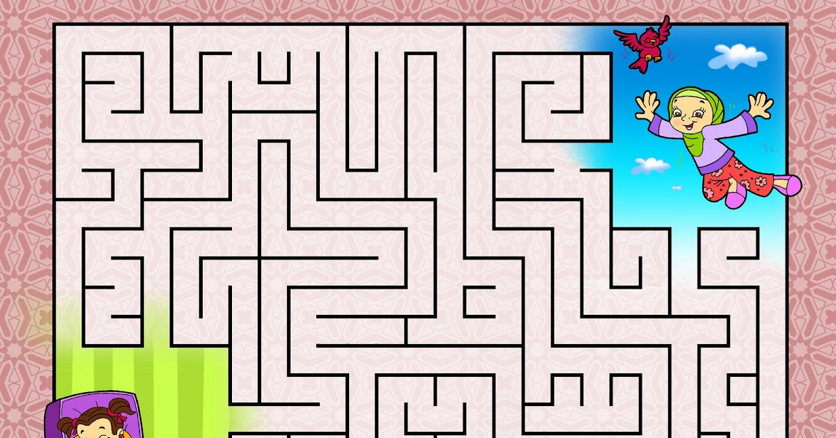 New Muslim Kids: Ramadan's Printable Maze: Even sleep is Ibadah