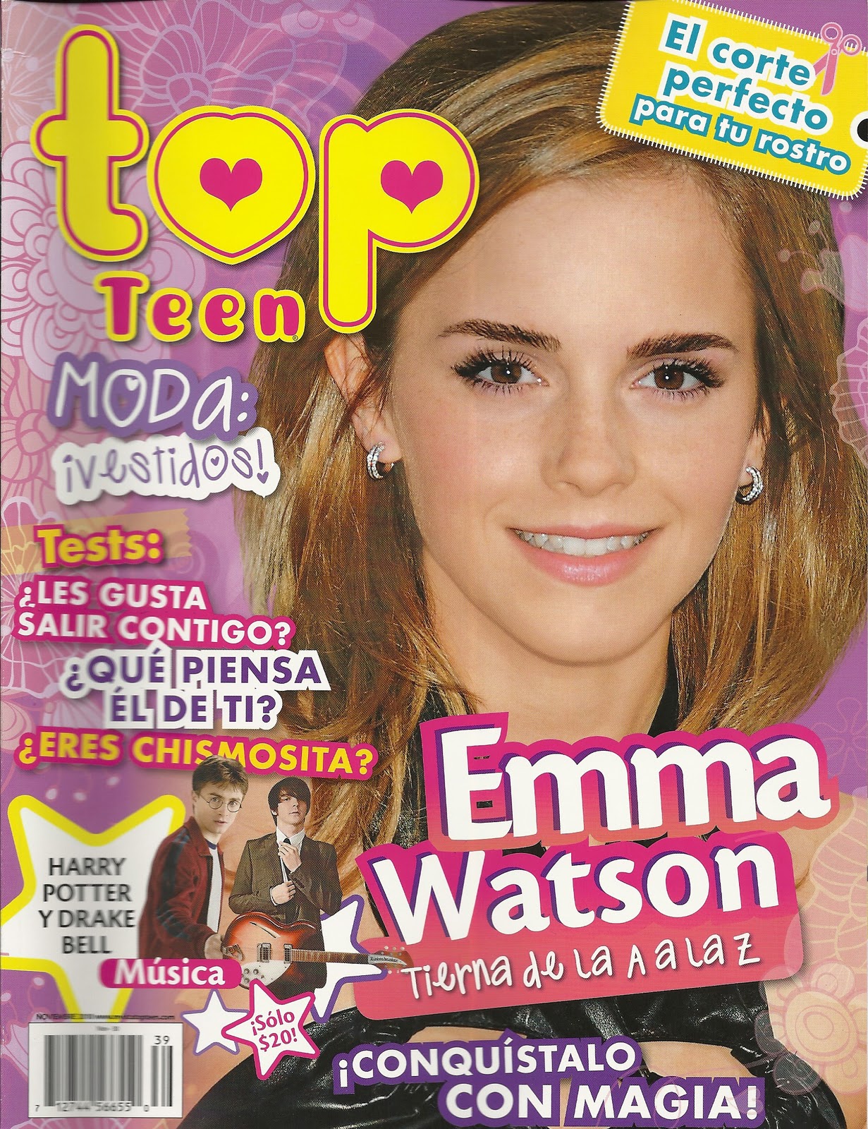 Alizée Colima: Alizée en la revista Top Teen (MX)