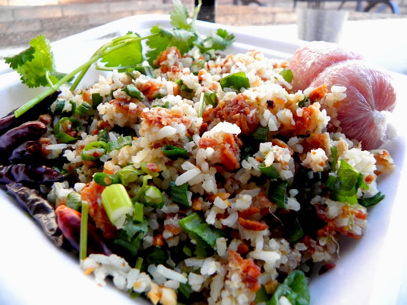 ...Morgans Menu...: Nem Khao: Laotian Crispy Rice Salad