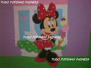 TUDO FOFINHO PAINEIS PARA FESTAS: MINNIE DE VERMELHO