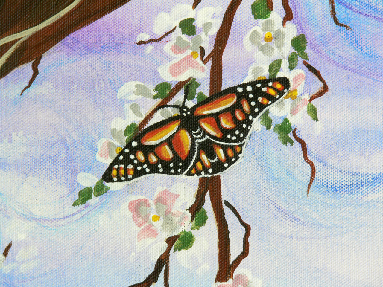 Artful Creations: "Monarchy" - Acrylic Butterfly Painting