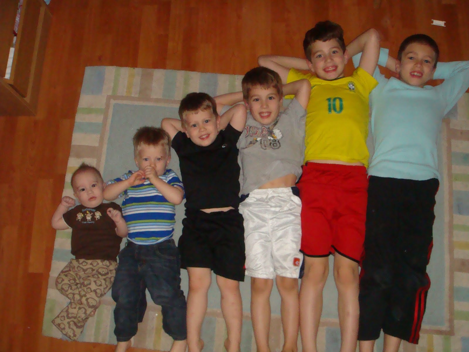 The Leaman Family: 6 boys