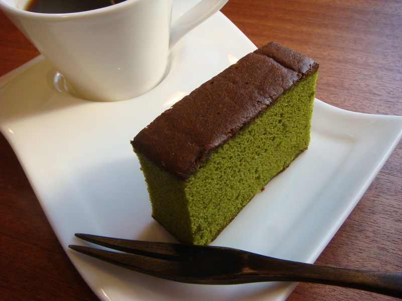 Ohha, Japan!!!: Matcha Kasutera (抹茶カステラ). Bizcocho de te verde matcha.