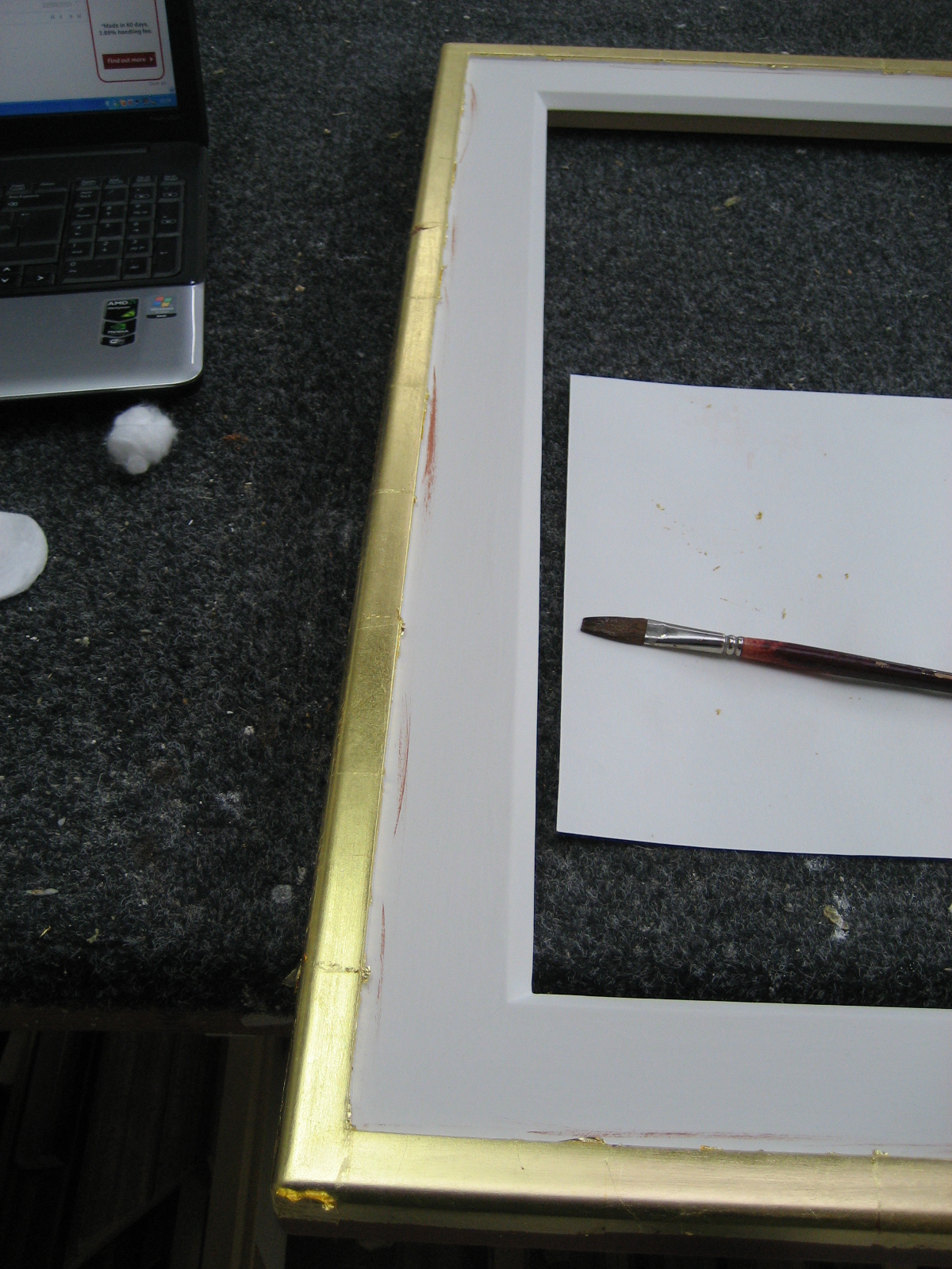 Framemaker: painting, gesso, and gilding