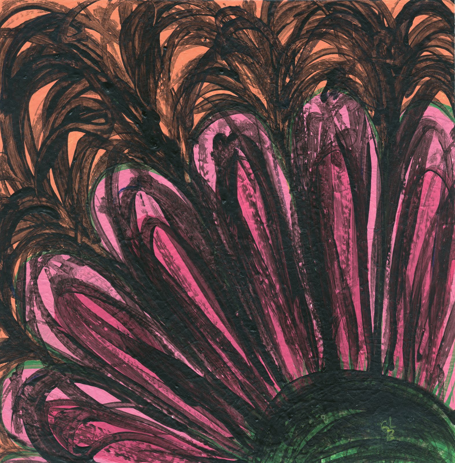 Swash of Color: Grungy Flowers