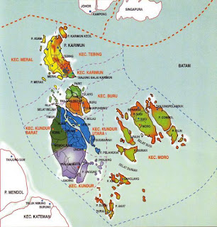 Karimun Island Hotels List: Map Kabupaten Karimun Kepluauan Riau Indonesia
