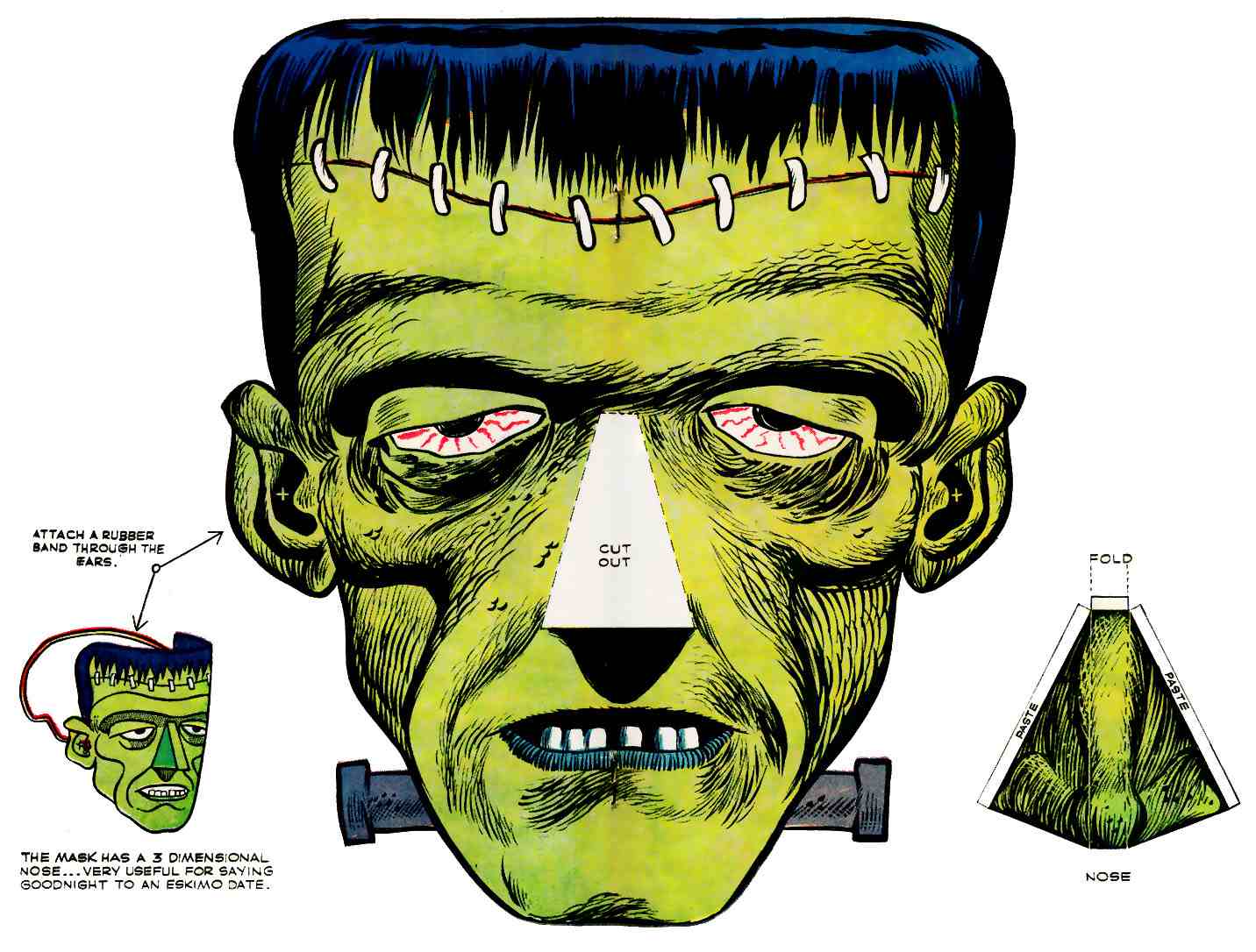 Uncle Ernie's Creature Ink: Archie MadHouse #14.1961: Frankenstein Mask