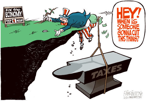 Common Sense: Tax Cuts Cartoon