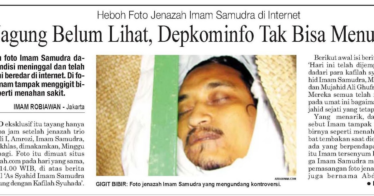 Heboh Foto Jenazah Imam Samudra | Ruang Baca