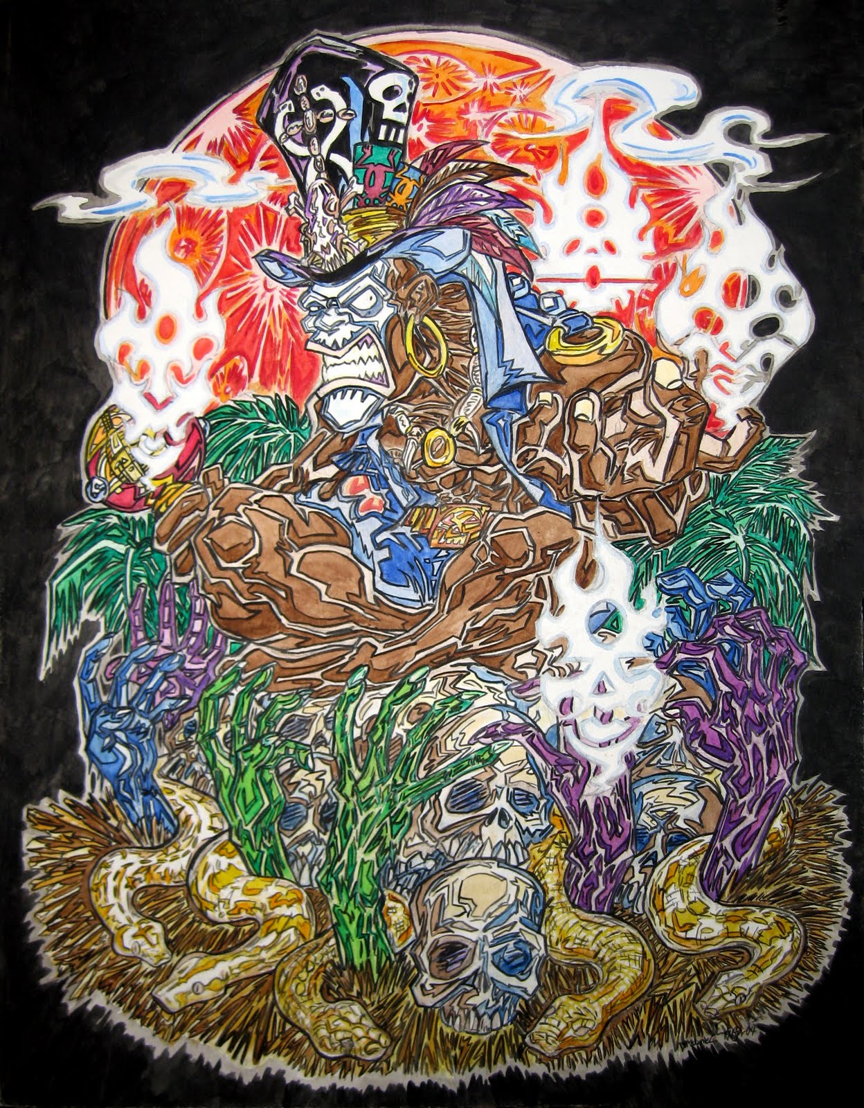 Damien T Mcdaniel: Paintings