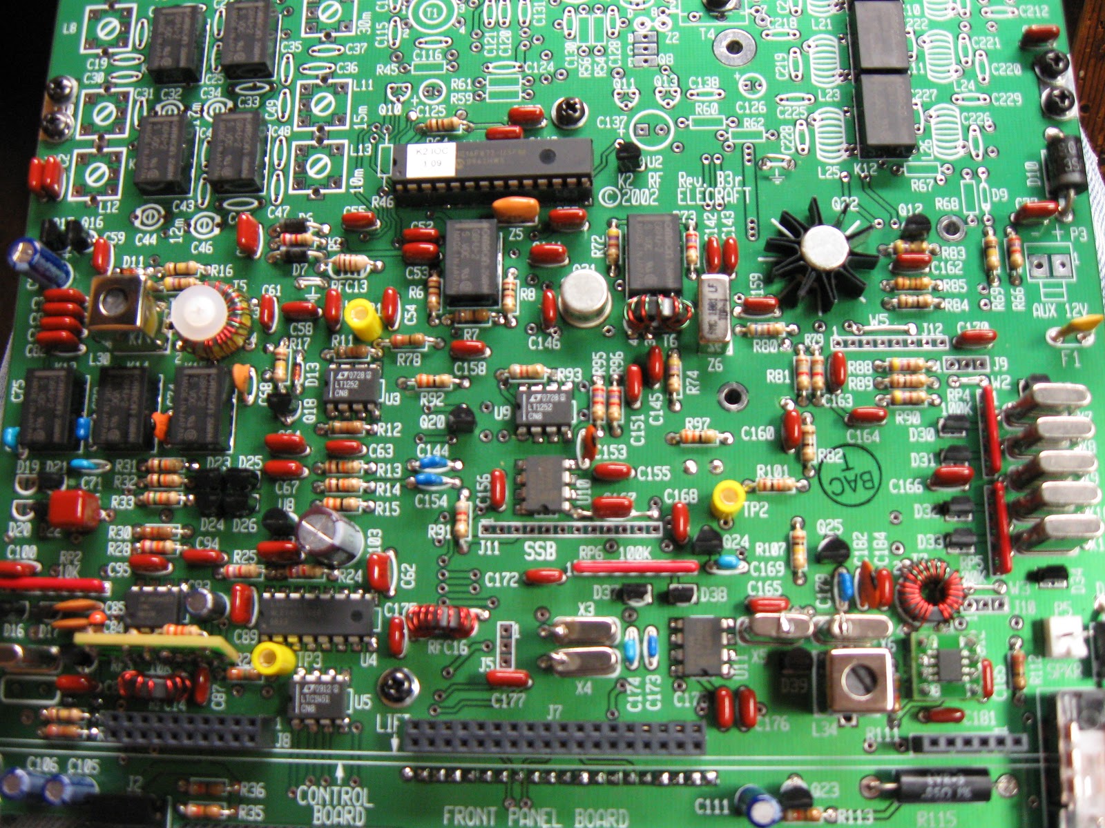 Building The Elecraft K2: RF Board Top Front Completed
