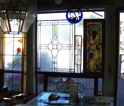Lowell's Stained Glass Studio: Door and side light windows