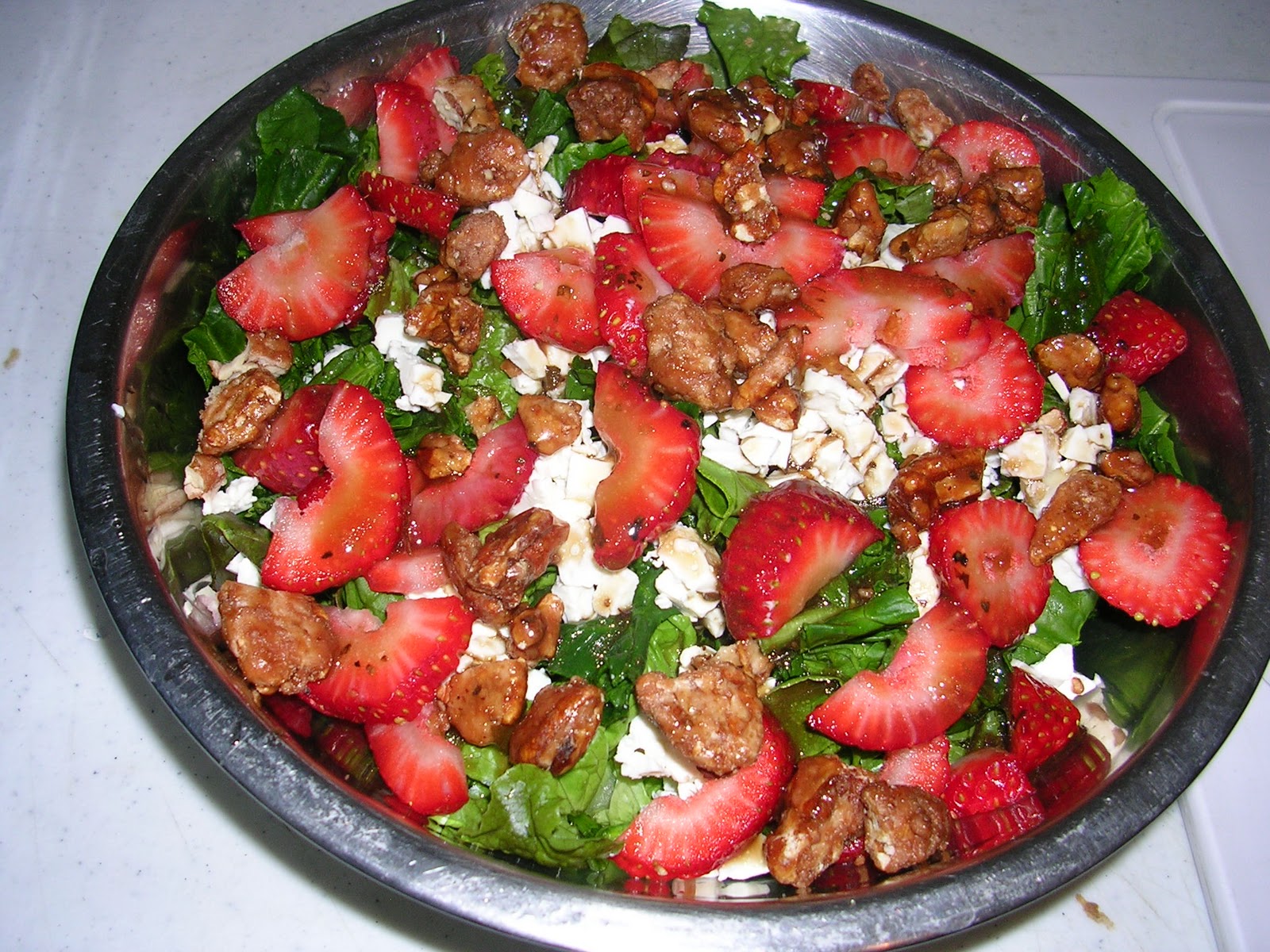 Mi blog de recetas...: Ensalada de espinaca y fresa