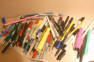 The Pen Hoarder.... AKA my husband | Remodelaholic