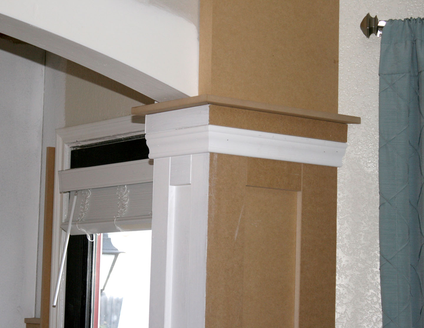 Remodelaholic | Living Room Update 4; Installing Wainscoting and Column ...