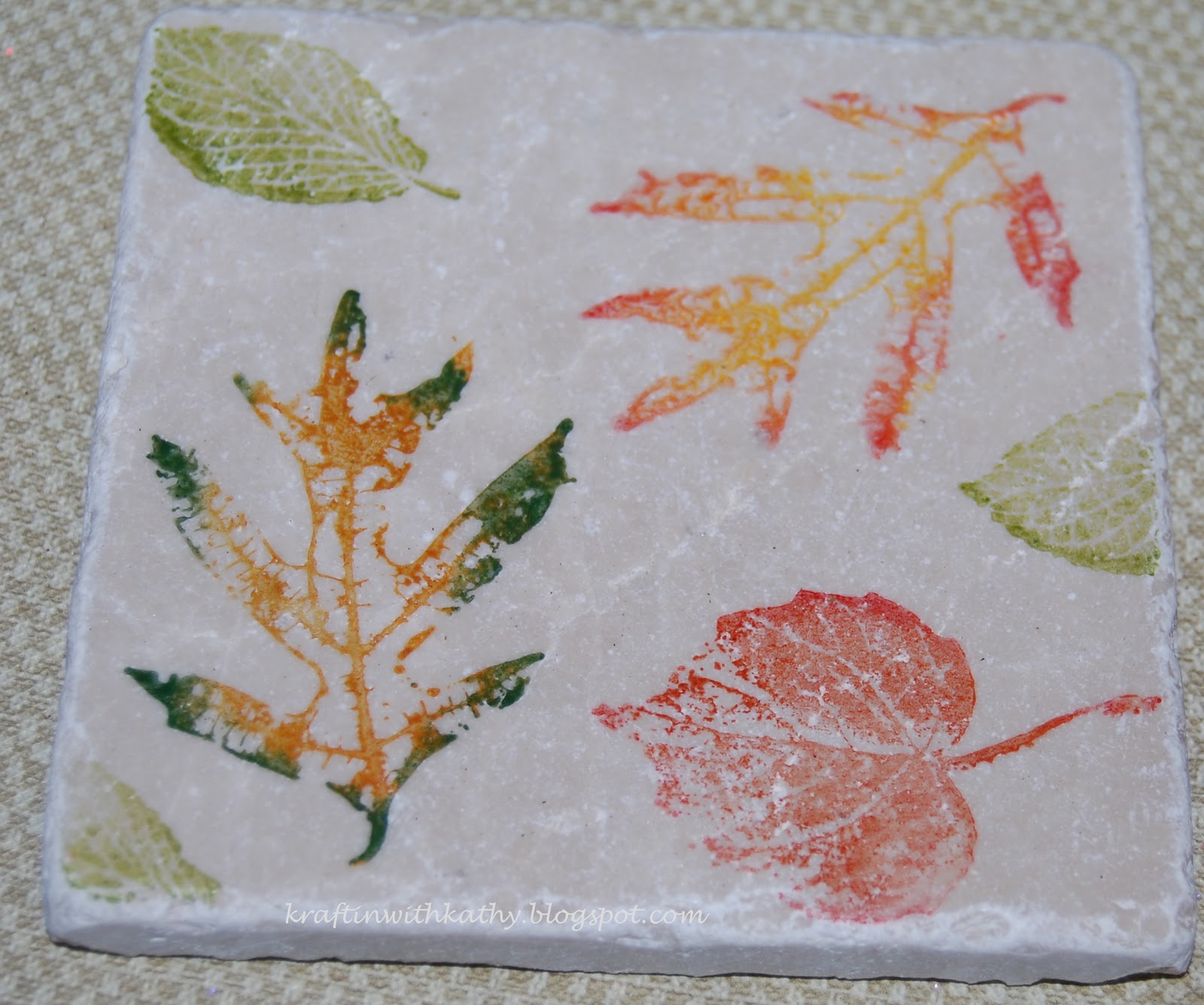 Kraftin with Kathy: Fabulous Fall tiles and wine charms