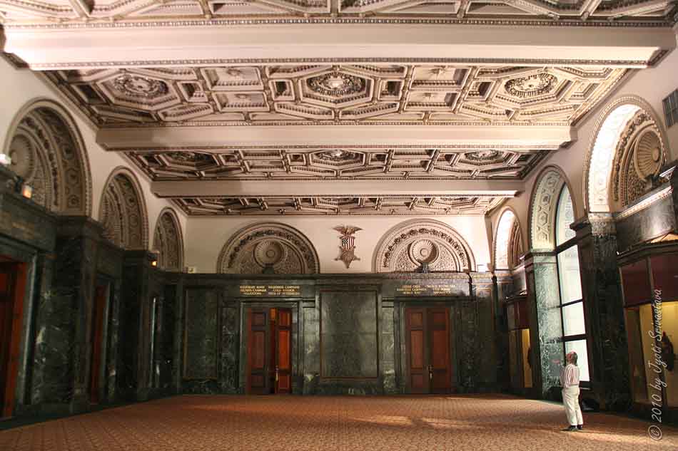 Chicago - Architecture & Cityscape: Chicago Cultural Center - G.A.R Hall..