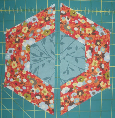 Jaybird Quilts: hexagon quilt along... block #2