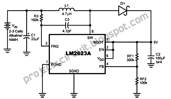 Electronics Technology: Boost Converter Circuit for Digital Camera ...