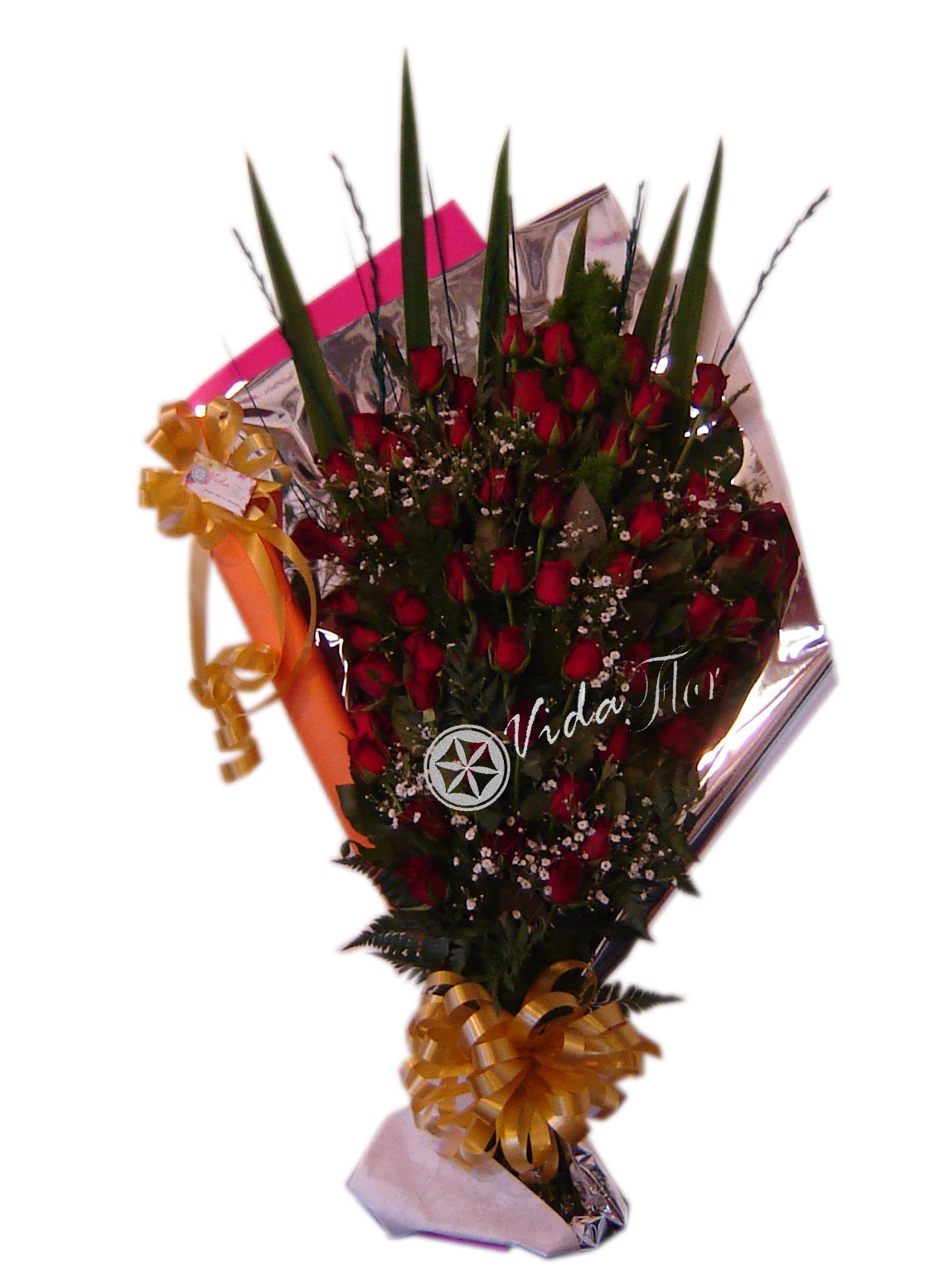 VIDAFLOR: Ramo Grande de 60 rosas