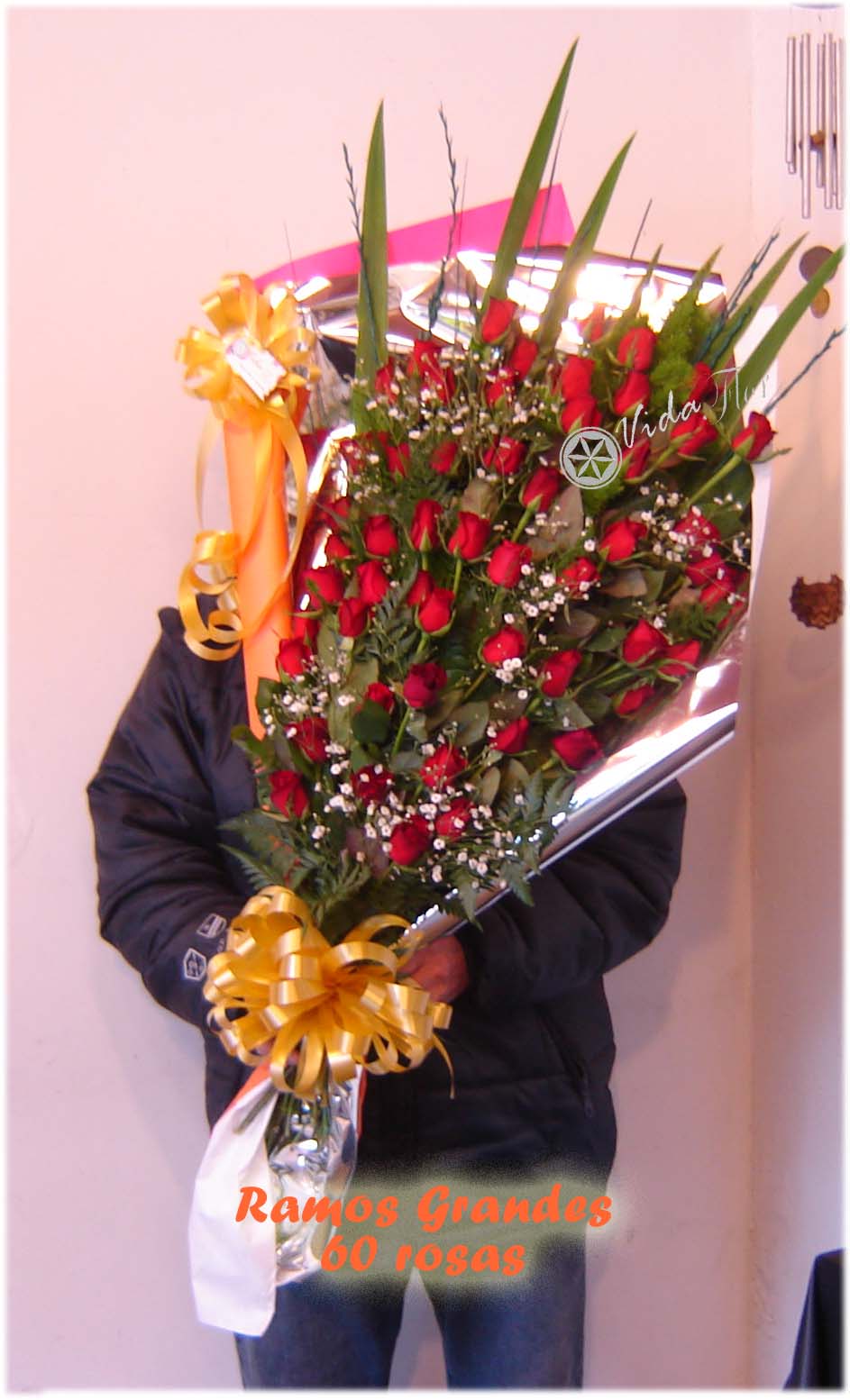 VIDAFLOR: Ramo Grande de 60 rosas