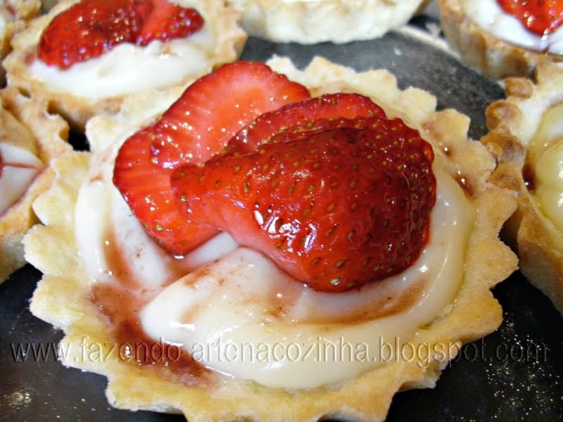 Fazendo Arte na Cozinha: Tartelete de Morango