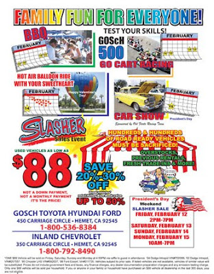 Used Cars For Sale: President's Day Slasher Sale. Used Cars in Hemet Ca