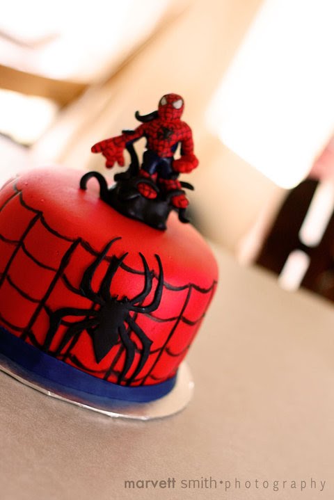 Layers of Love: Small Spiderman cake