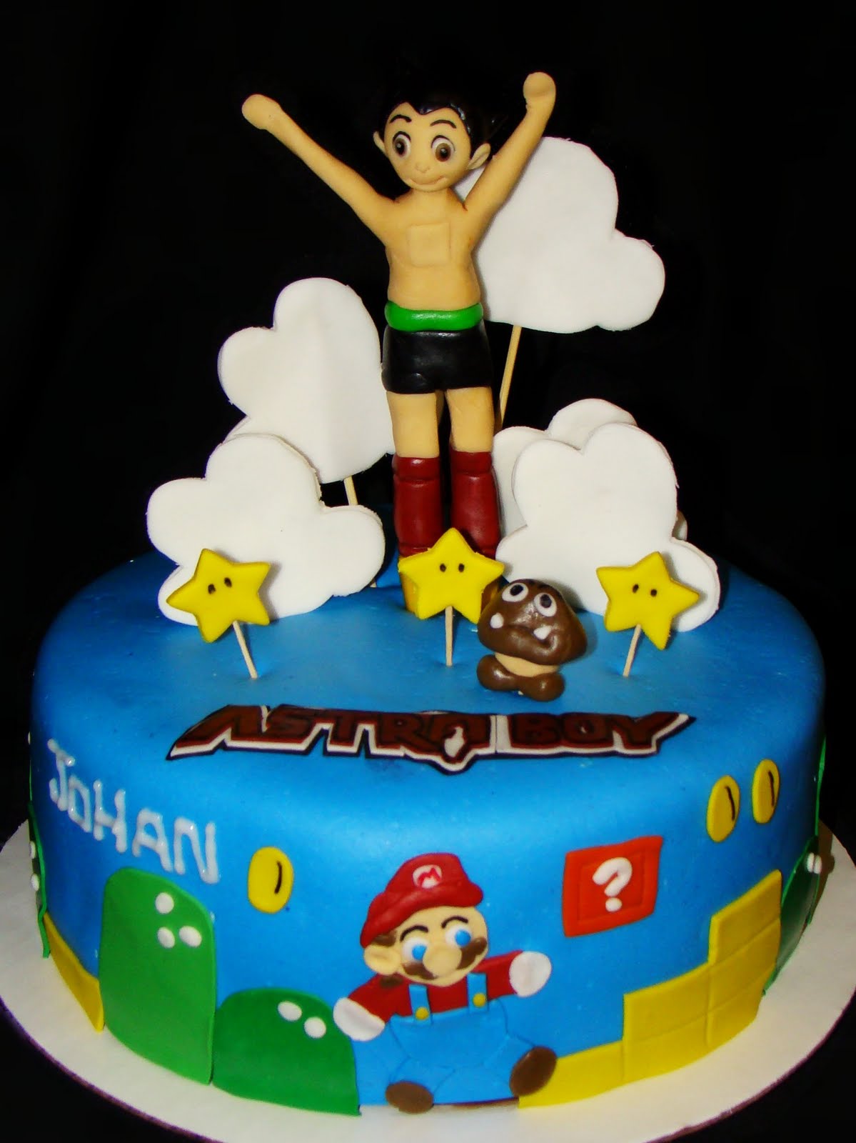 Layers of Love: Astro Boy/Mario cake