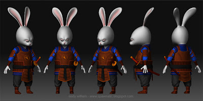 Andy's Art Blog: The Warrior Rabbit